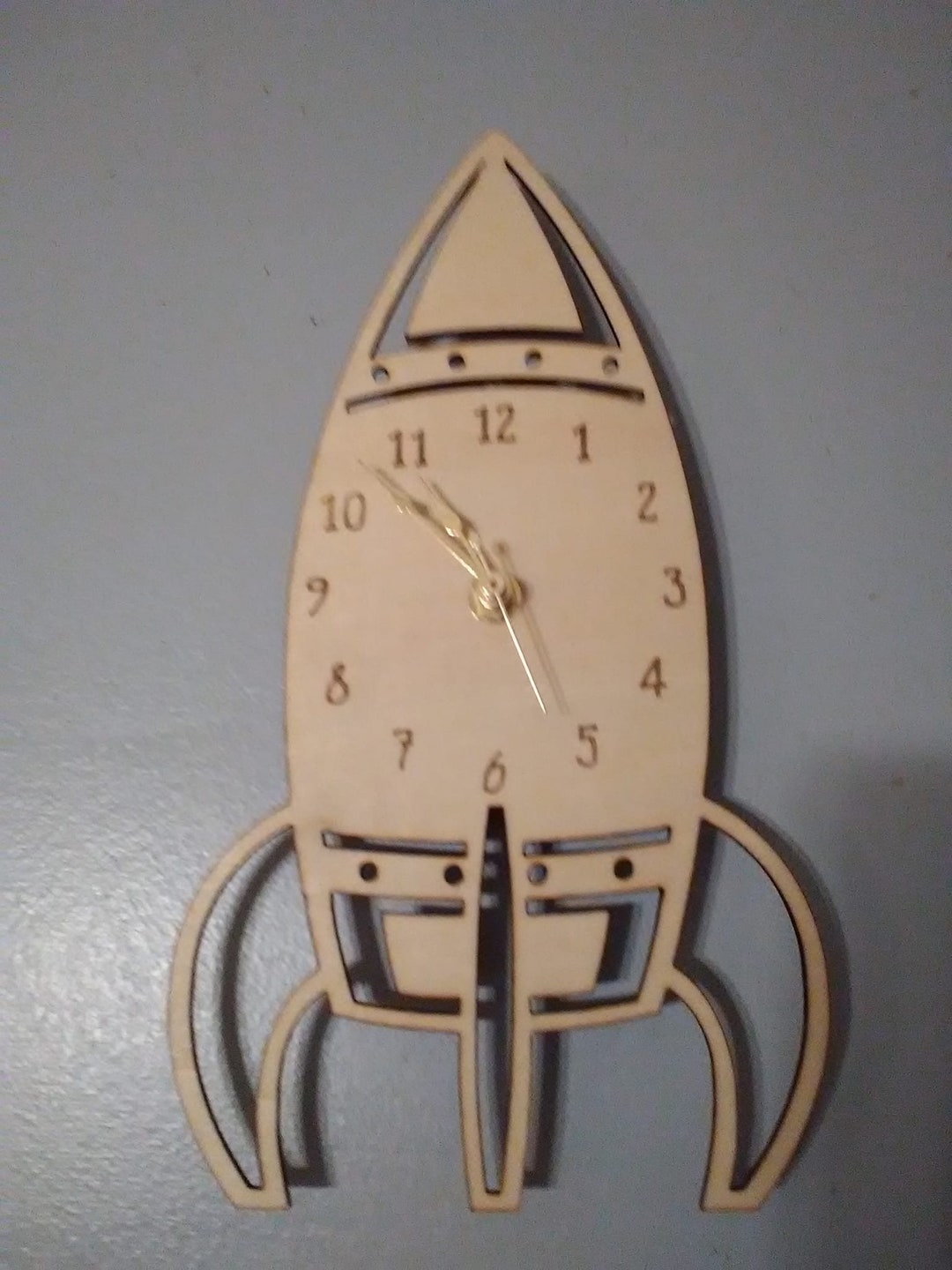 Child's Wall Rocket Clock - Etsy