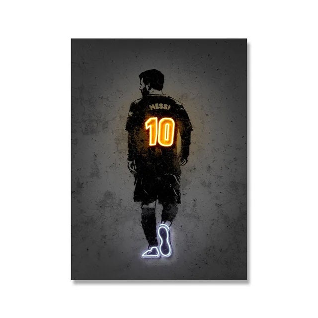 Football Star Posters Wall Art Painting Kids Room Decor - Etsy