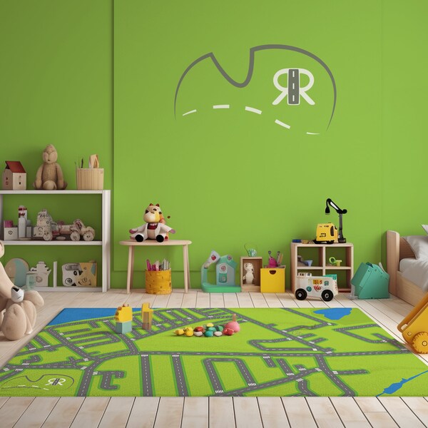 Road Map Kids Rug - Etsy