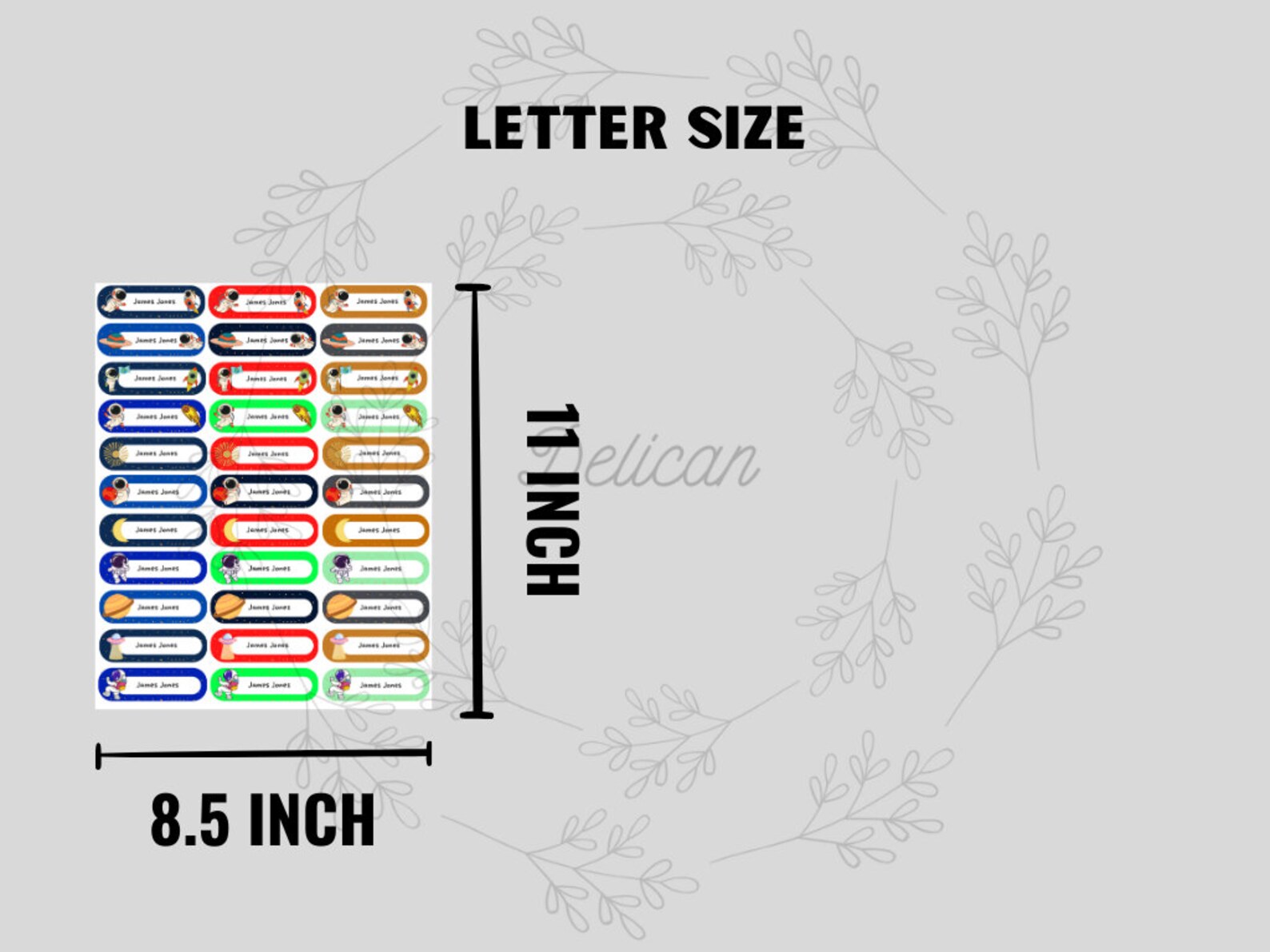 School Supply Labels / Name Labels for School Supplies / Back to School ...