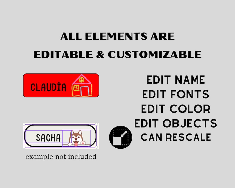 Editable Printable Preschool School Supply Labels / Daycare Labels ...