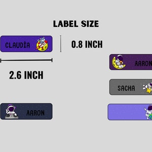 Space Theme Editable Printable School Supply Labels / Daycare Labels ...