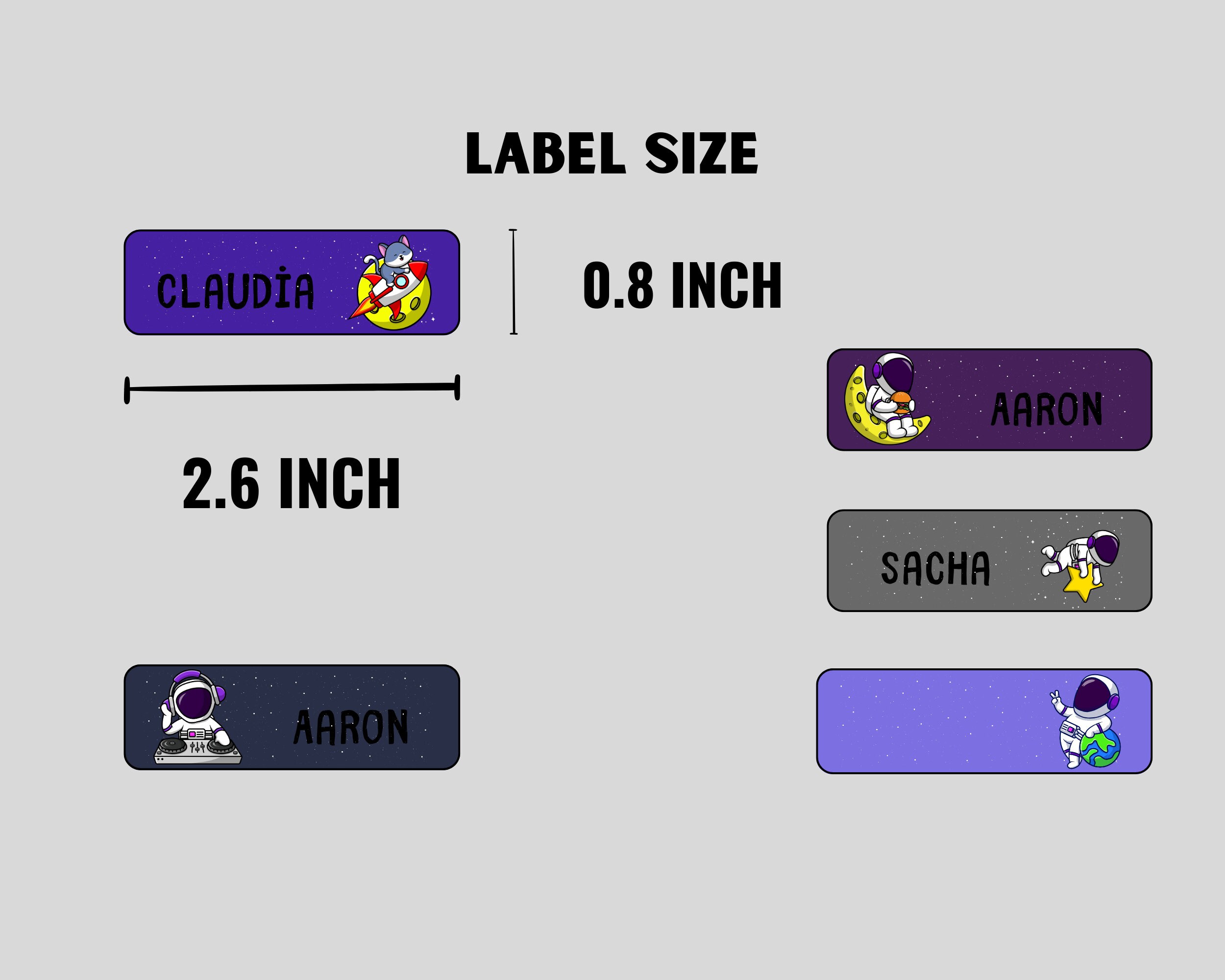 Space Theme Editable Printable School Supply Labels / Daycare Labels ...