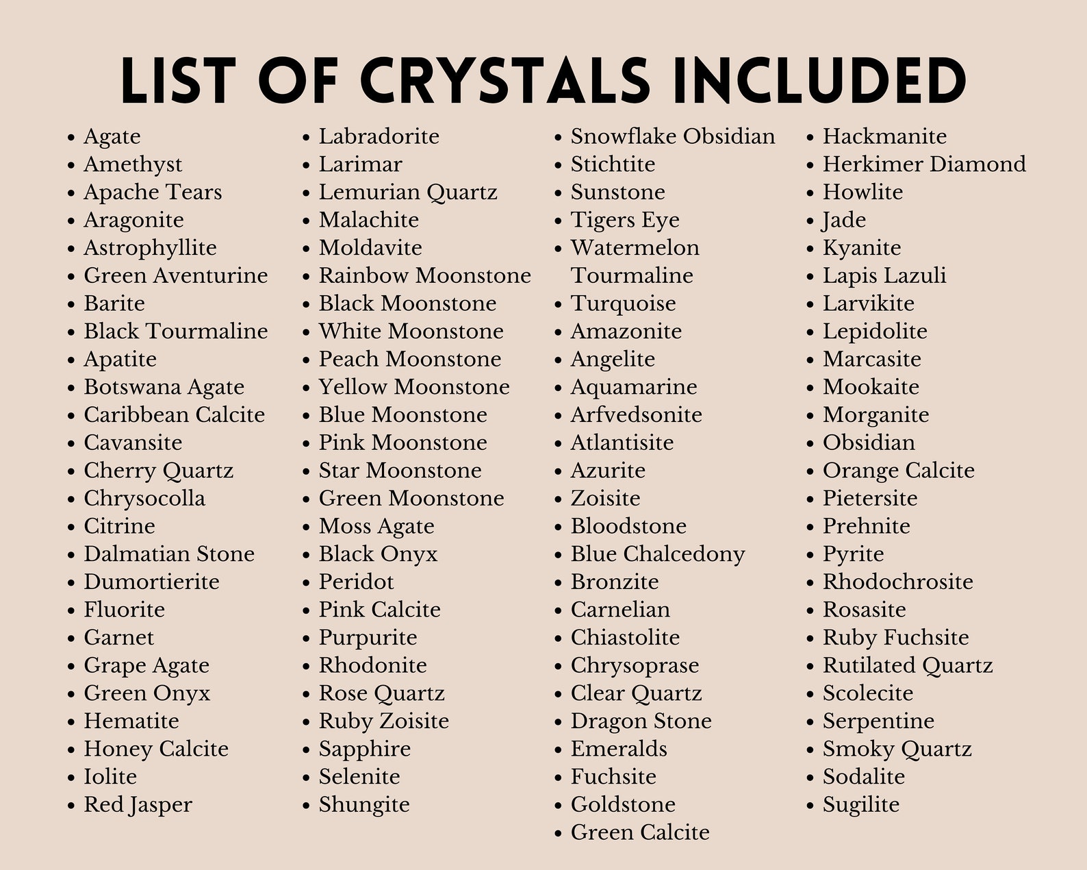 300 Printable Crystal Meaning Cards / Crystal Information Cards ...
