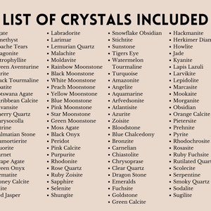 300 Printable Crystal Meaning Cards / Crystal Information Cards ...