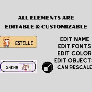 Cute Animal School Supply Labels Editable Printable / Daycare Labels ...