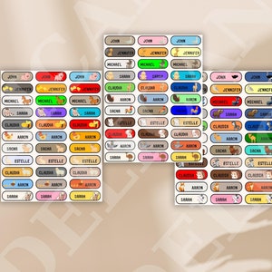 Farm Animal School Supply Labels Editable Printable / Daycare Labels ...