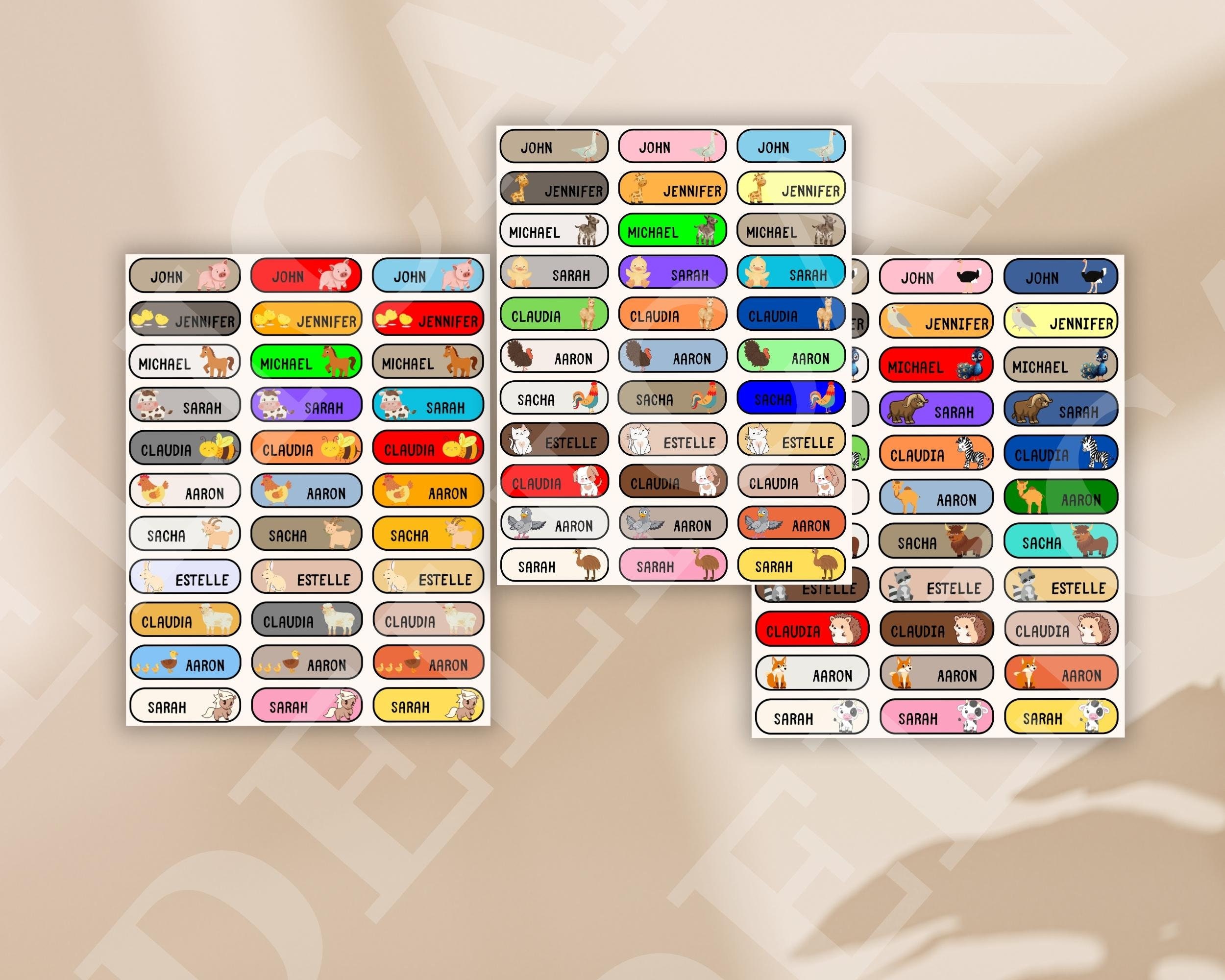 Farm Animal School Supply Labels Editable Printable / Daycare Labels ...