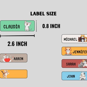 Cute Animal School Supply Labels Editable Printable / Daycare Labels ...