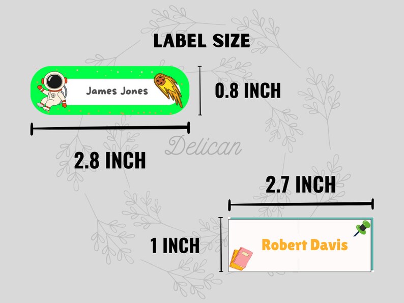 School Supply Labels / Name Labels for School Supplies / Back to School ...