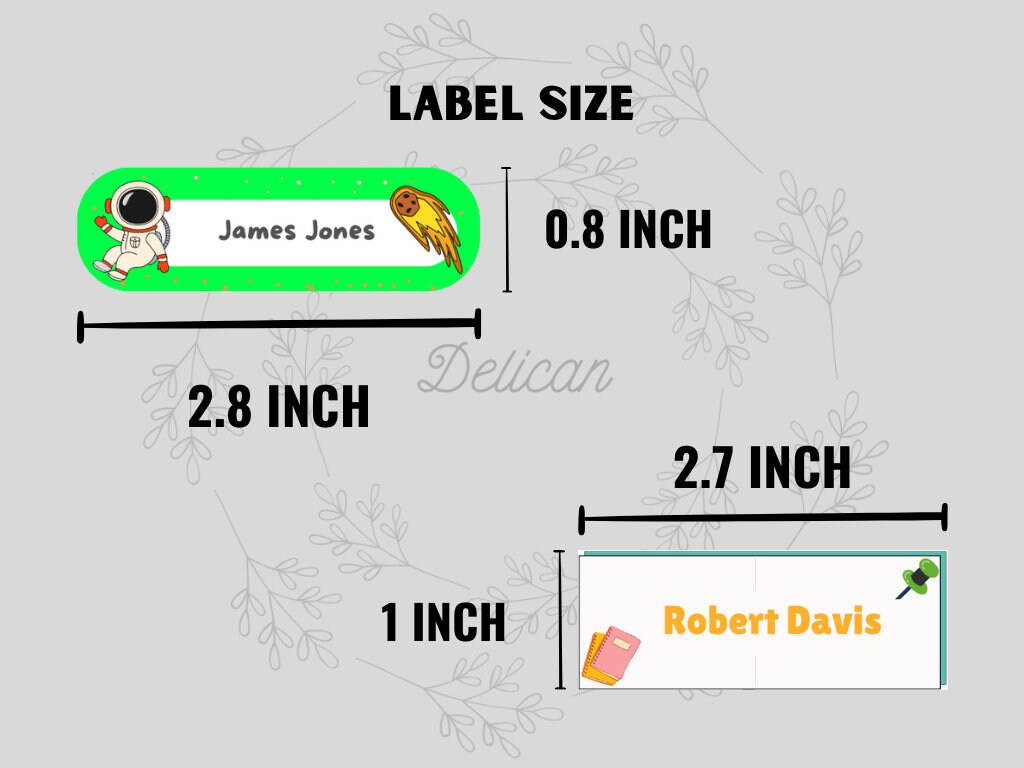 School Supply Labels / Name Labels for School Supplies / Back to School ...