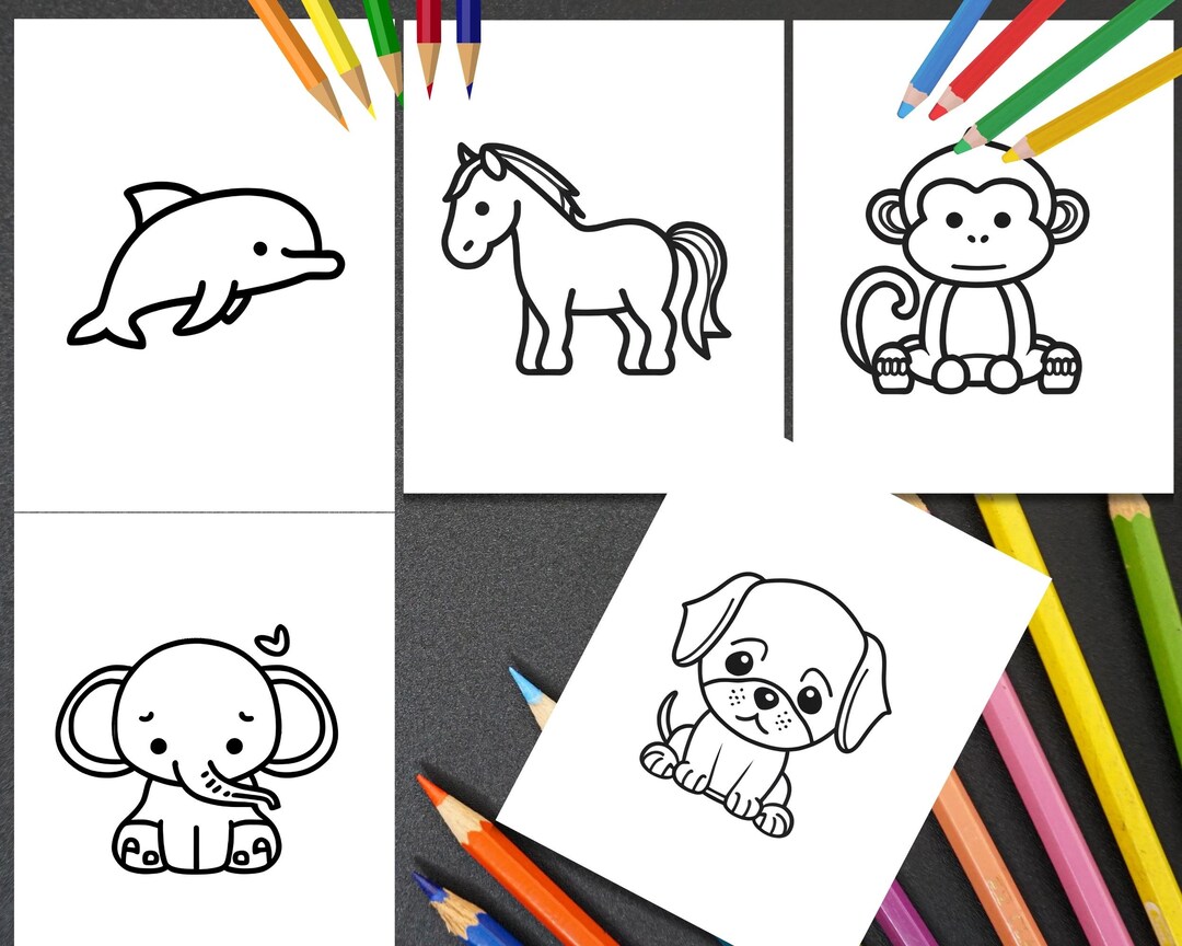 Printable Educational Animal Coloring Pages for Kids / 26 Coloring ...