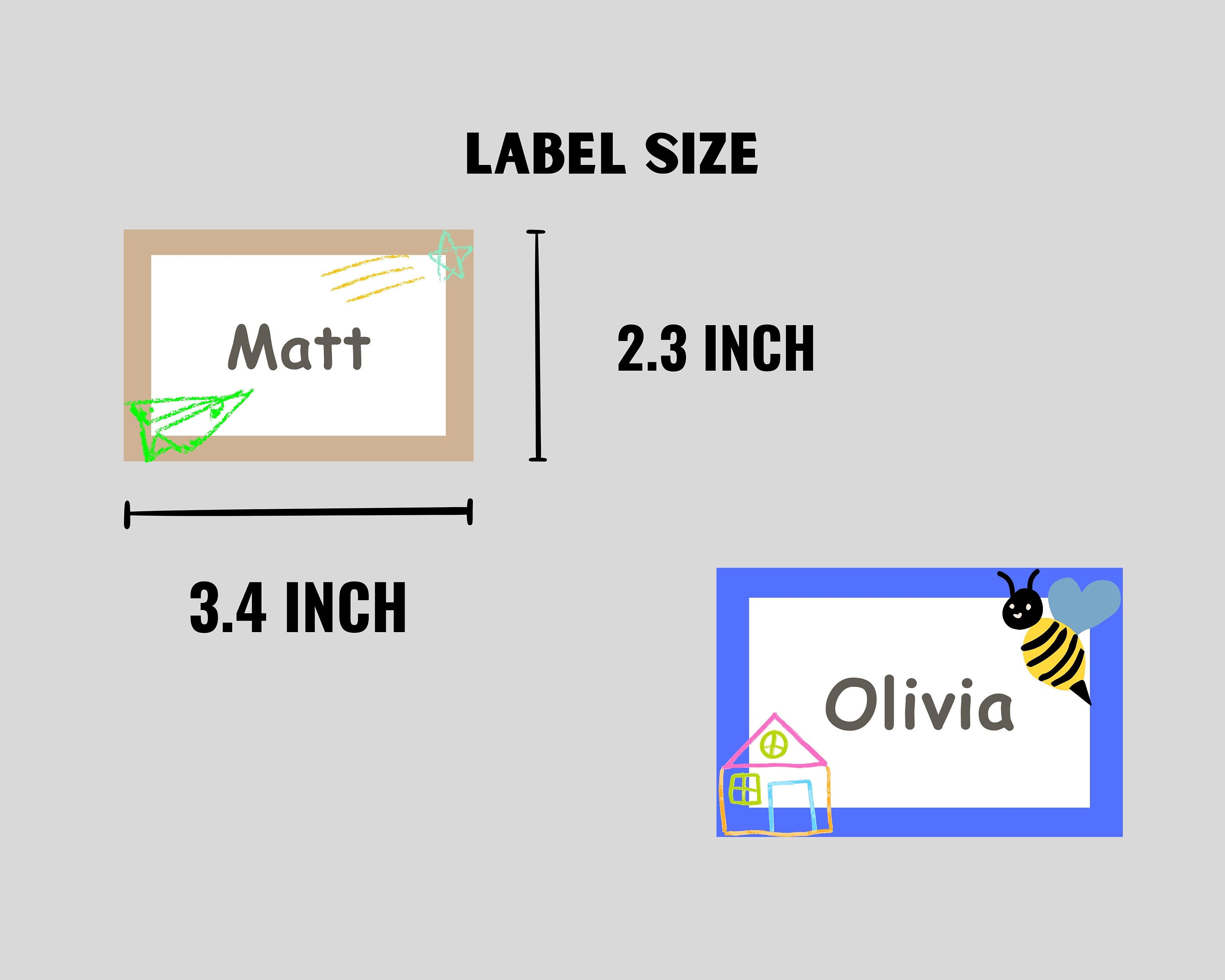 Cute School Supply Labels Editable Printable / Daycare Labels / Back to ...