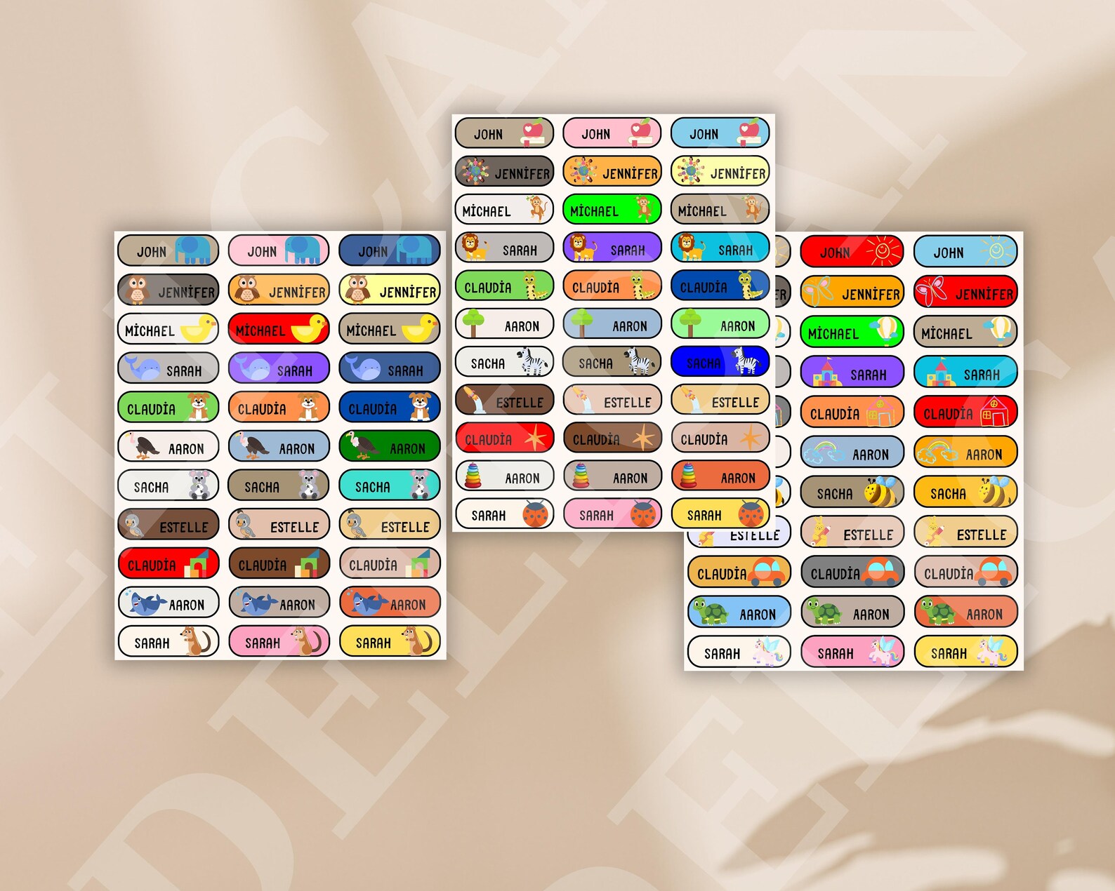 Editable Printable Preschool School Supply Labels / Daycare Labels ...