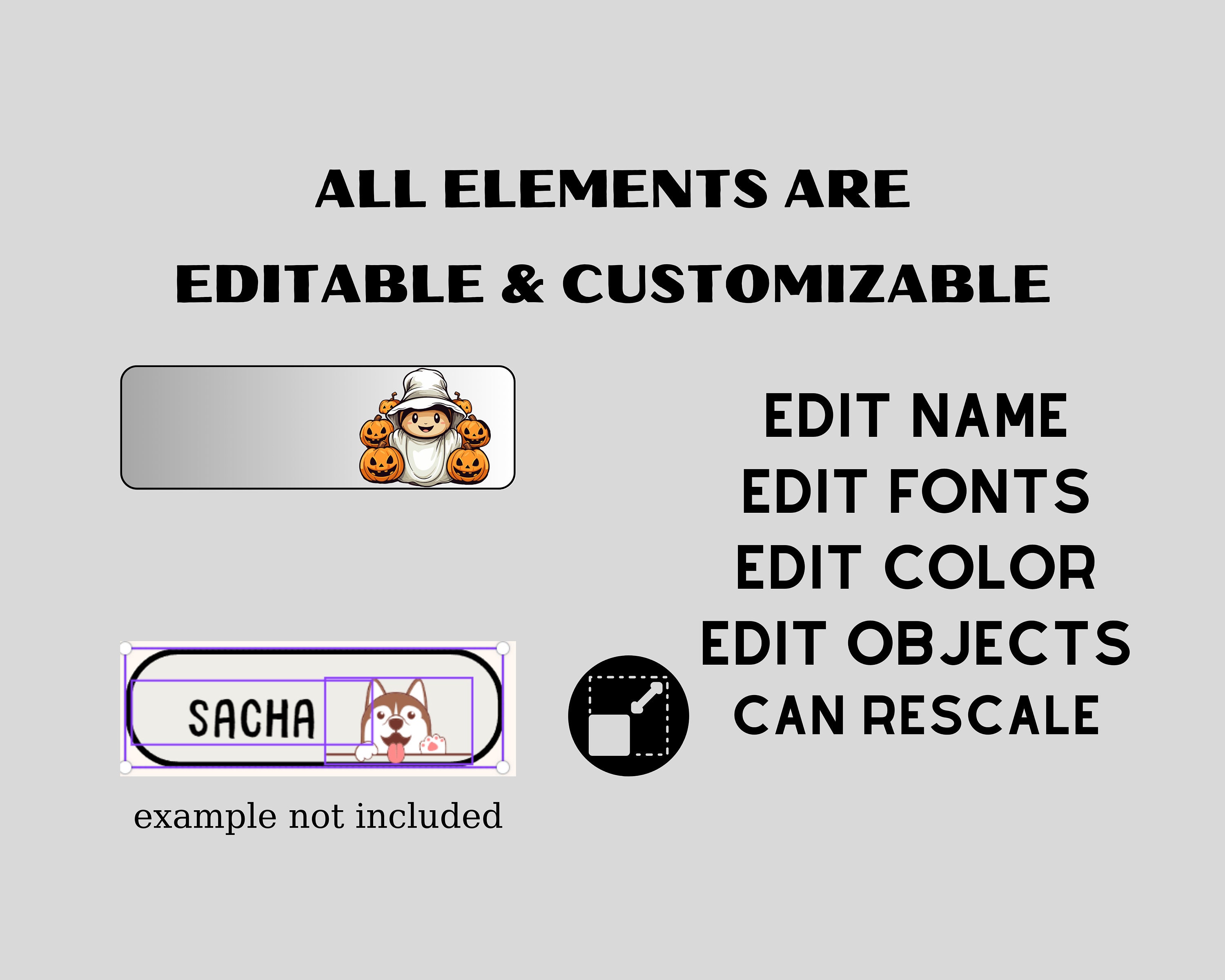 Editable Printable Halloween Theme School Supply Labels / Daycare ...