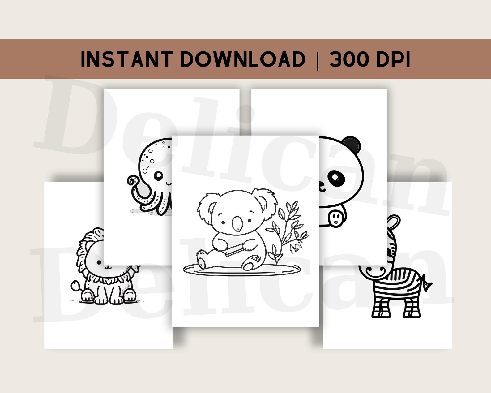 Printable Educational Animal Coloring Pages for Kids / 26 Coloring ...