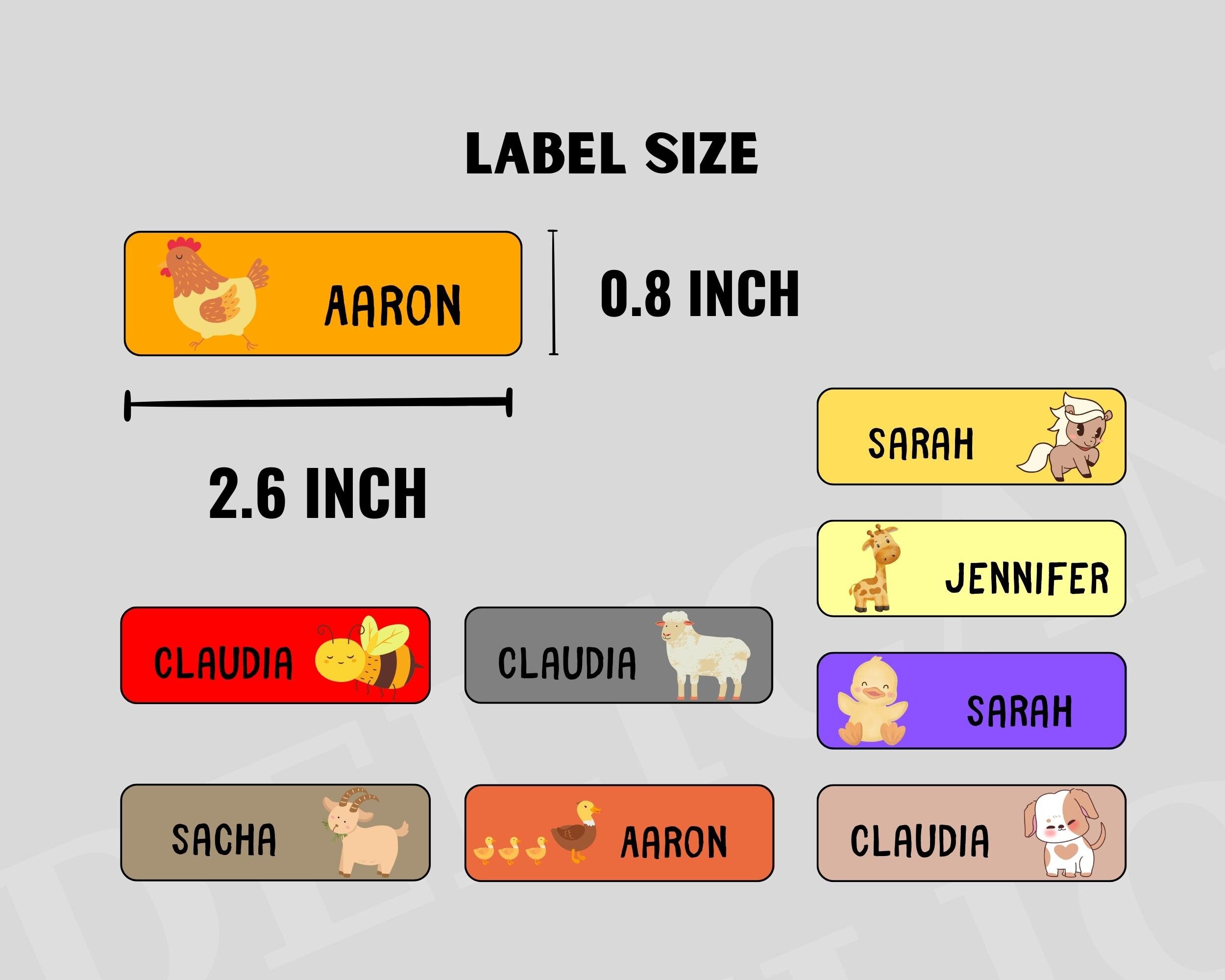 Farm Animal School Supply Labels Editable Printable / Daycare Labels ...