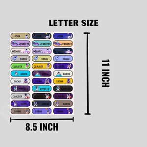 Space Theme Editable Printable School Supply Labels / Daycare Labels ...