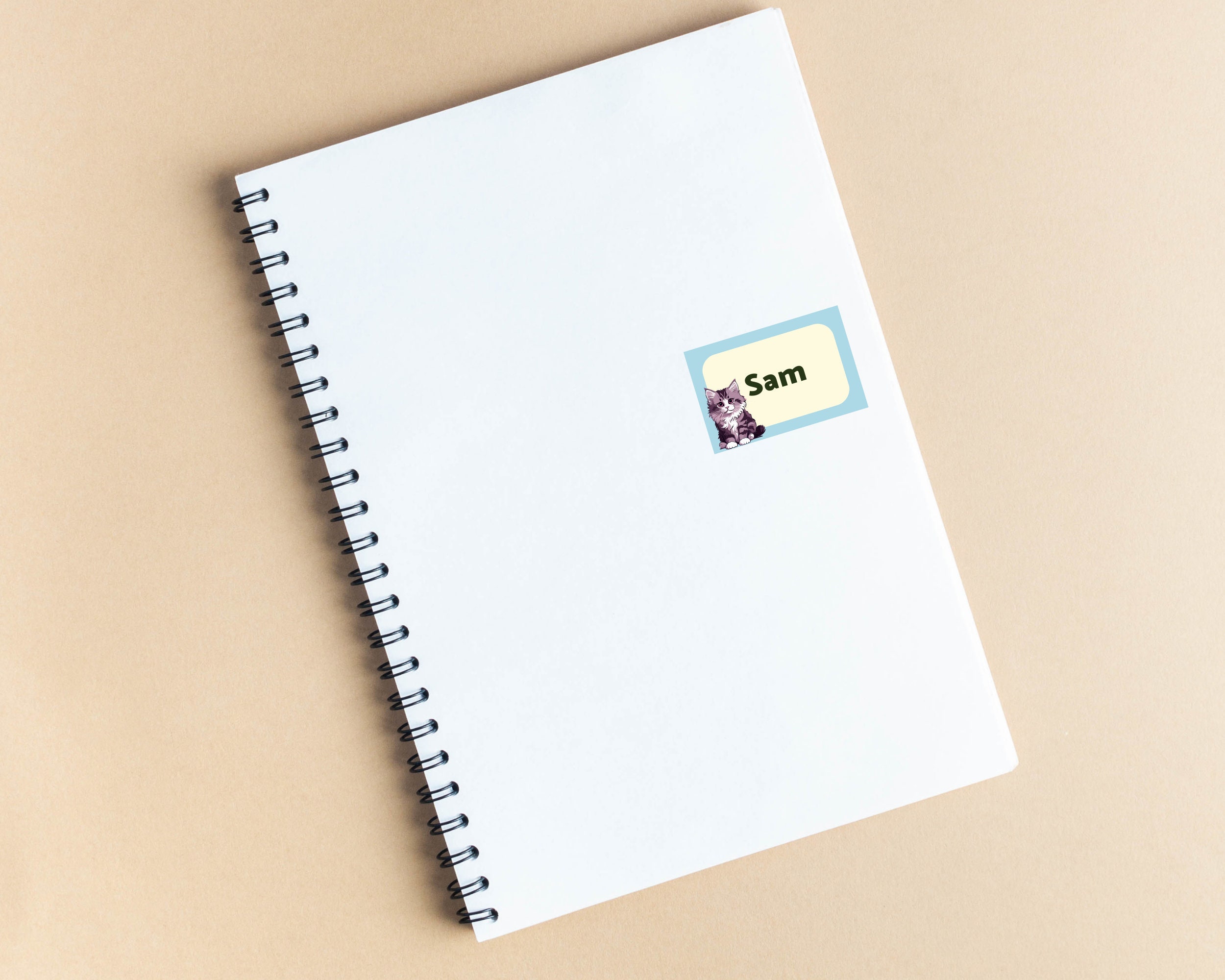 Cute Animal School Supply Labels, Editable Name Tag (digital Download ...