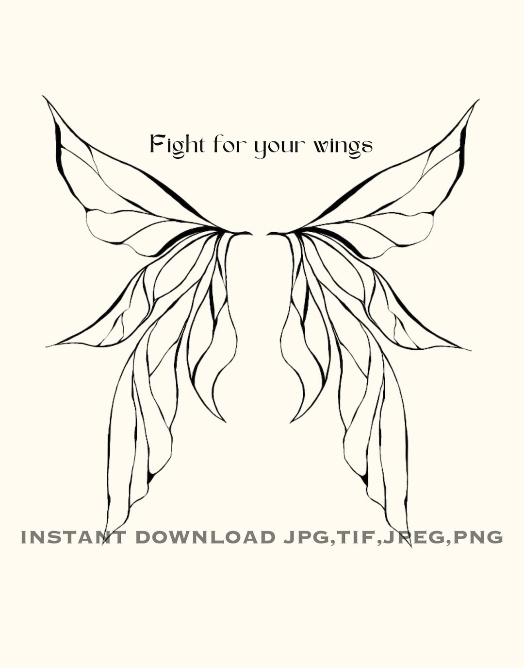 Butterfly fight for Your Wings Aesthetic Printable - Etsy