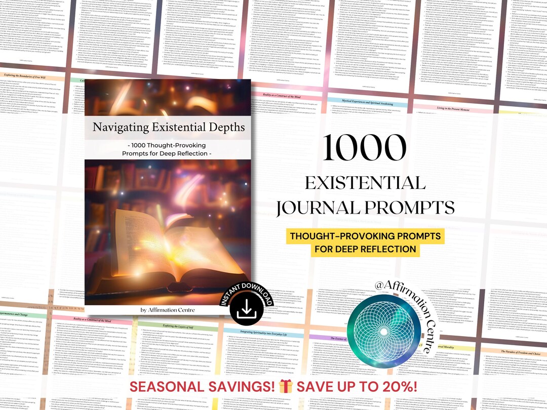 1000 Thought-provoking Deep Existential Journal Prompts -introspective ...