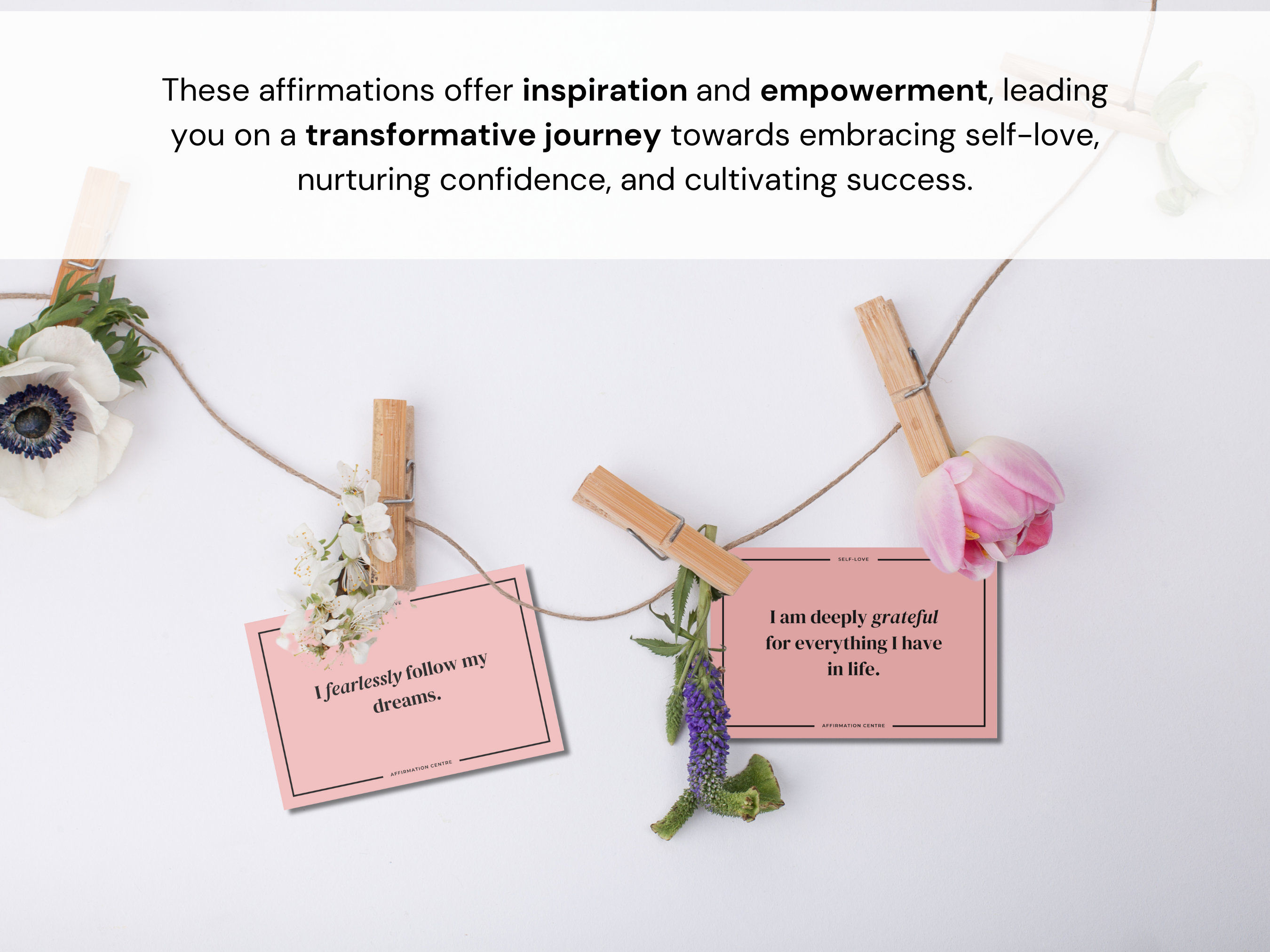 100 Self-love Affirmations Printable Manifesting Cards Positive ...