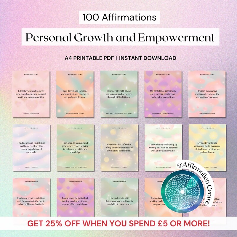 Affirmation Cards - Etsy