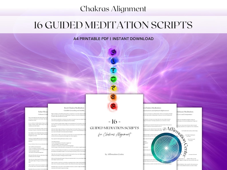 16 Chakra Alignment Guided Meditation Scripts - Chakra Healing ...