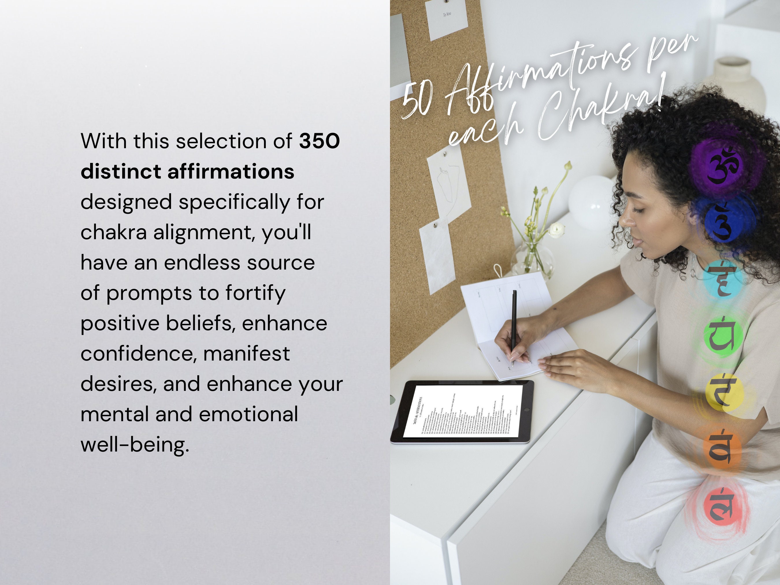 350 Chakras Alignment Affirmations List Chakra Balancing Instant Download chakra Healing ...