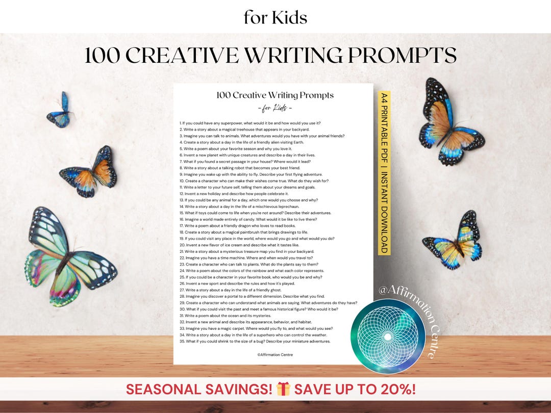 100 Creative Writing Prompts for Kids - Kids Creative Storytelling ...