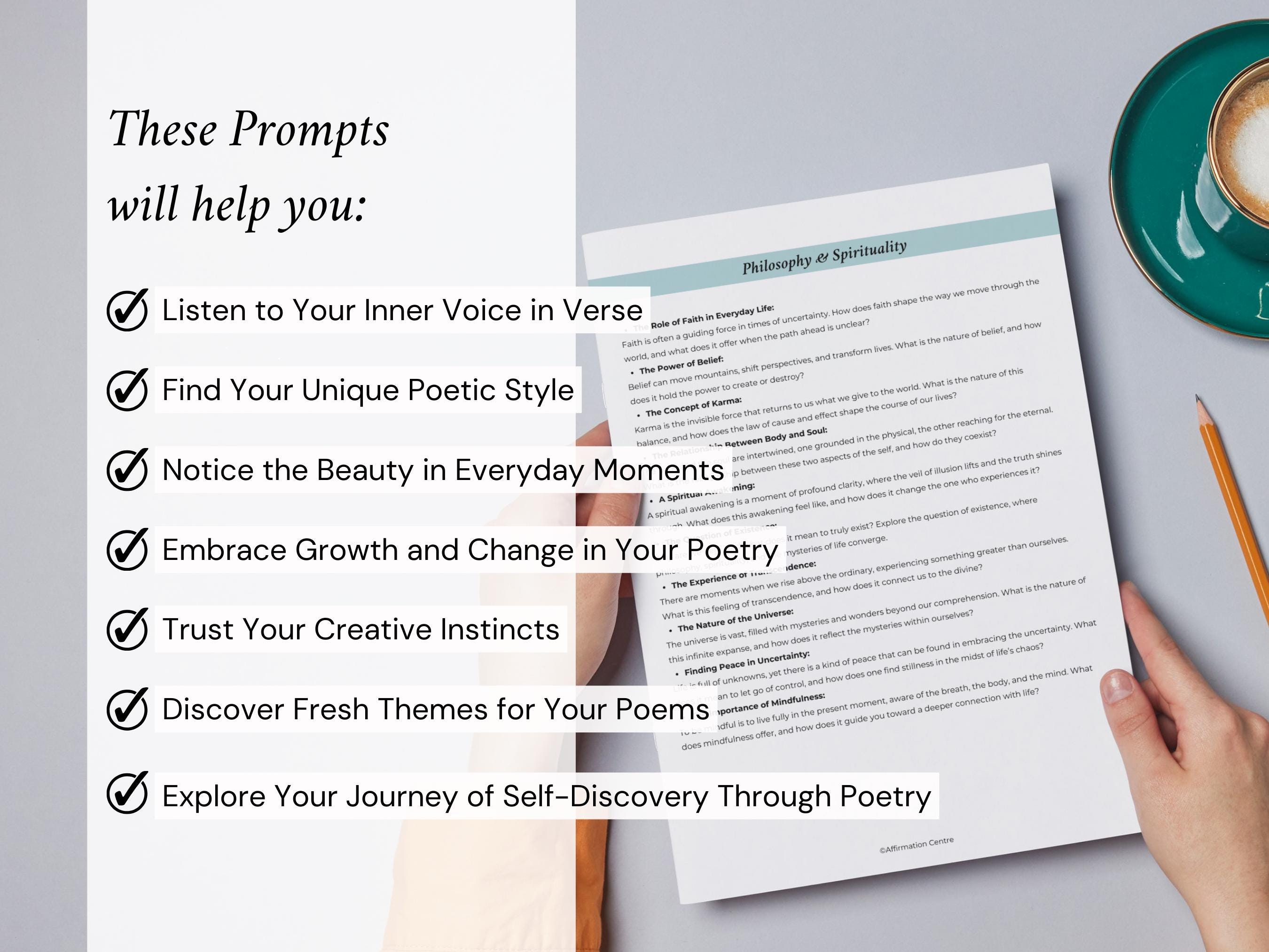 200 Poetry Writing Prompts - Creative Writing - Poets Expressive ...