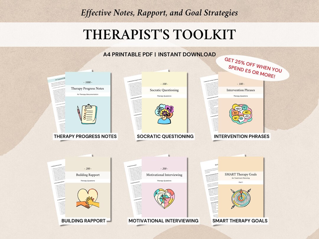 Therapy Bundle, Motivational Interviewing, Building Rapport, Socratic ...