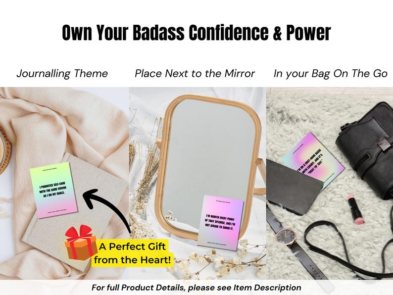 100 Sweary Affirmation Cards Printable - Badass, Sassy Affirmations ...