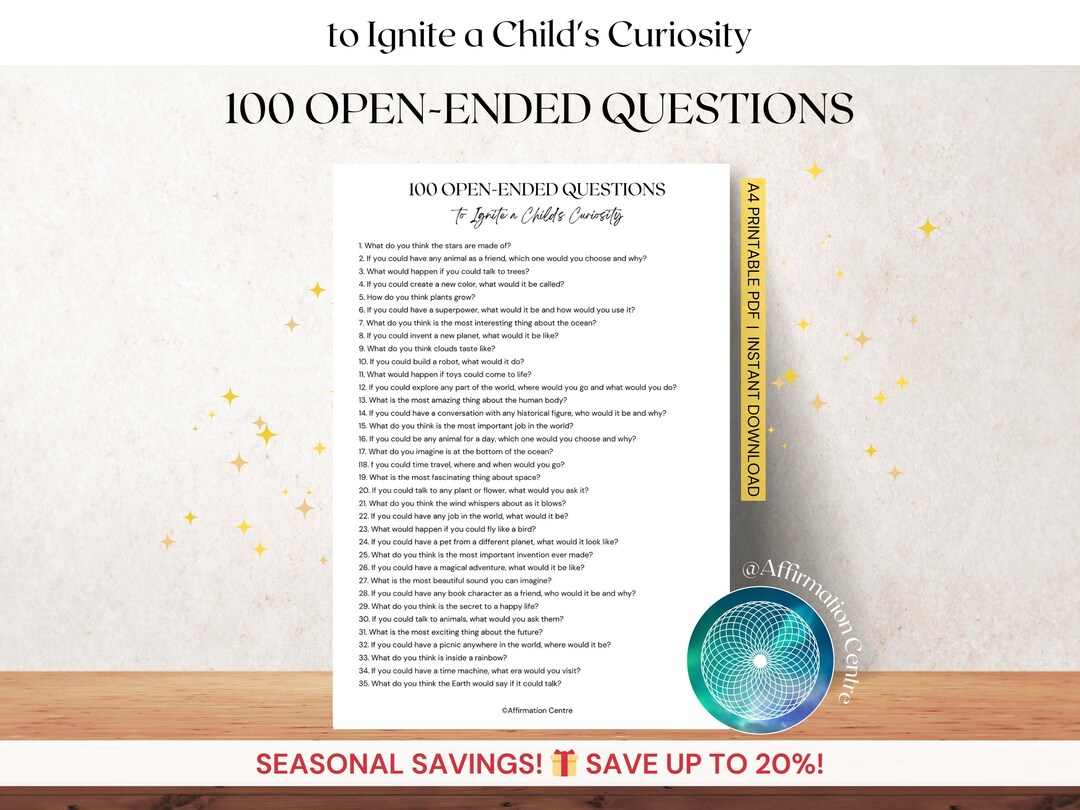 100 Open-ended Questions for Kids, Conversation Starters for Kids ...