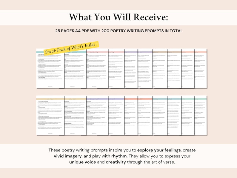 200 Poetry Writing Prompts - Creative Writing - Poets Expressive ...