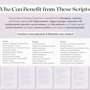 3000 Counseling Therapy Questions, Interventions Therapist Tools CBT ...