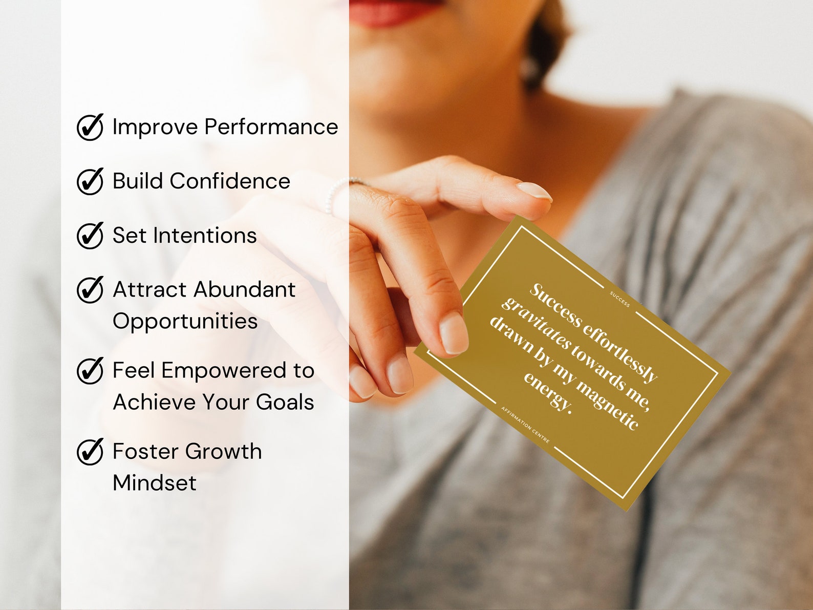 100 Success Affirmation Cards Printable Mindset Mastery Manifest ...