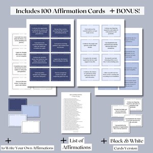 100 Evening Affirmation Cards Printable - Evening Gratitude - Bedtime ...