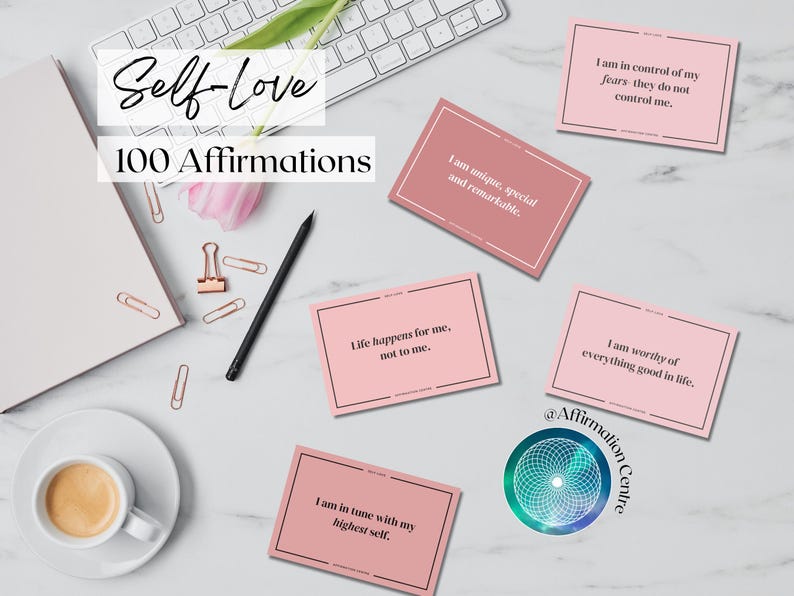 100 Self-love Affirmation Cards - Daily Affirmations - Self-love Women ...