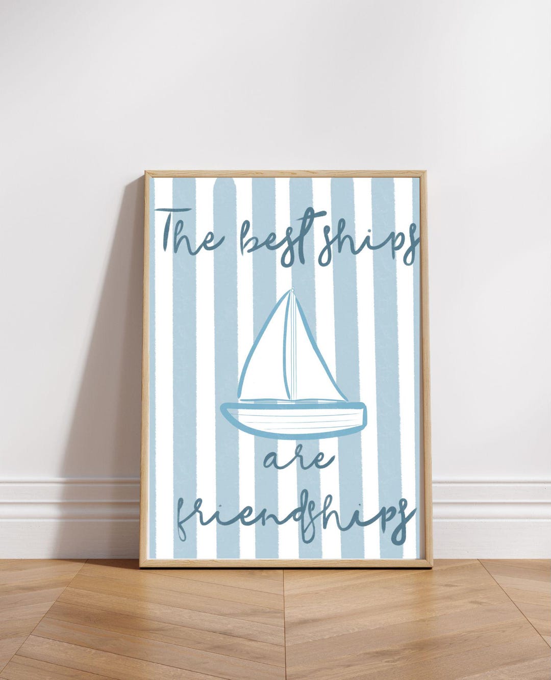 Friendship Artwork Print, Digital, Ship, Boat, the Best Ships Are ...