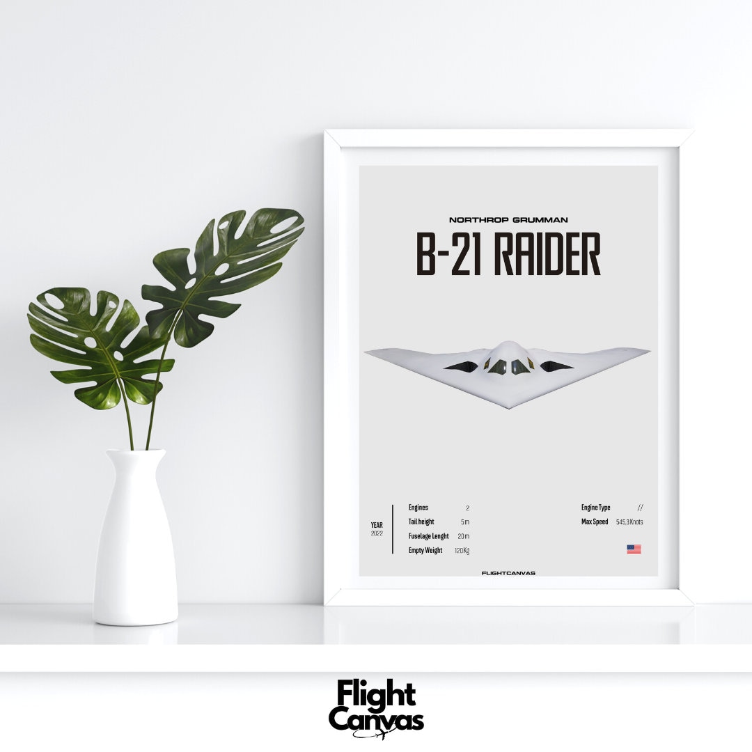 B21 Raider - Aviation Wall Deco Aviation Line Art for A Pilot Fighter ...