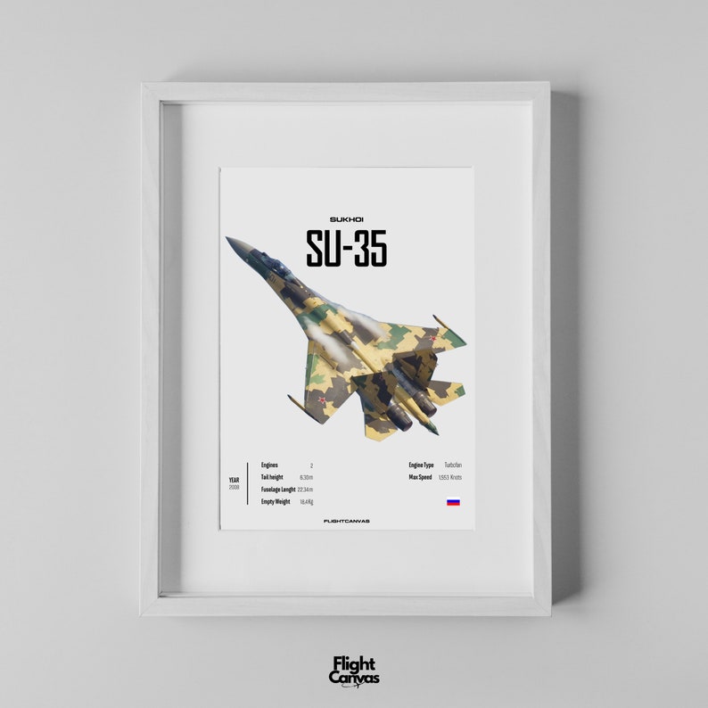 Sukhoi Su-35 - Aviation Wall Deco Aviation Line Art for A Pilot Fighter ...
