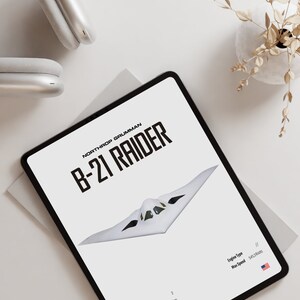 B21 Raider - Aviation Wall Deco Aviation Line Art for A Pilot Fighter ...