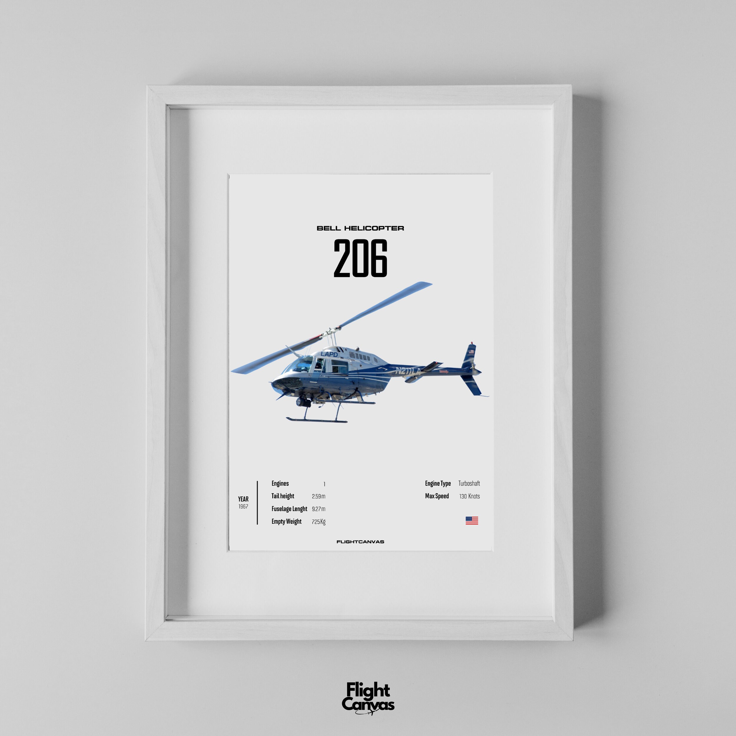 Bell 206 - Aviation Wall Deco Aviation Line Art for A Pilot Fighter ...