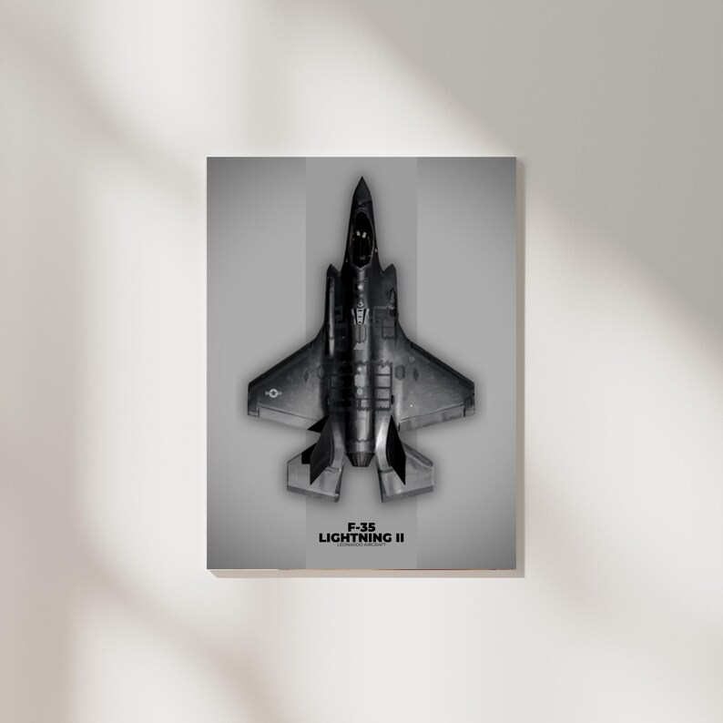 F35 - F 35 AVIATION POSTER Fighter Jet Pilot Gifts Wall Art Digital ...