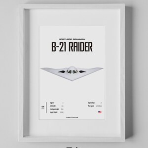 B21 Raider - Aviation Wall Deco Aviation Line Art for A Pilot Fighter ...