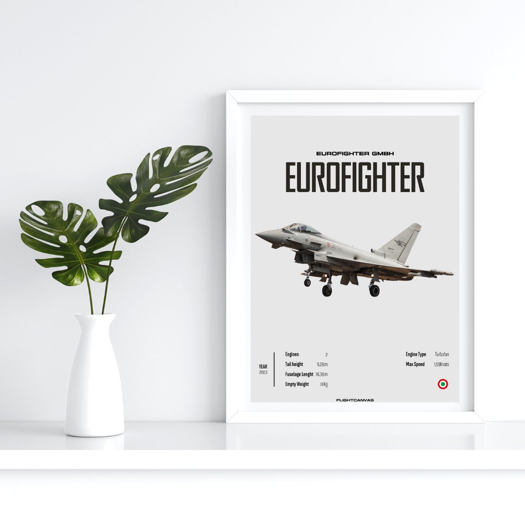 Eurofighter Typhoon [EFA] - Aviation Poster Fighter Jet Pilot Gifts ...