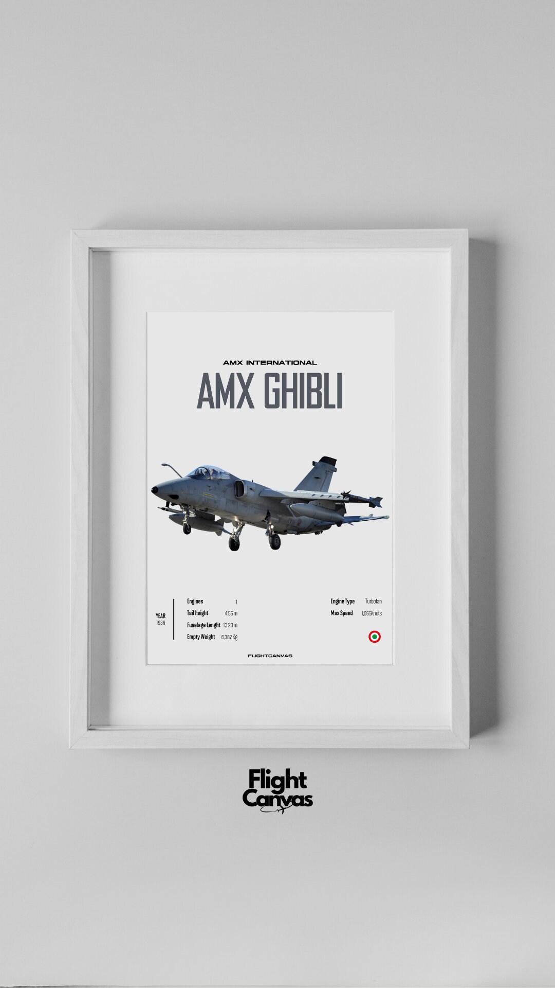 AMX Ghibli Aviation Poster Fighter Jet Pilot Gifts Wall Art Download ...