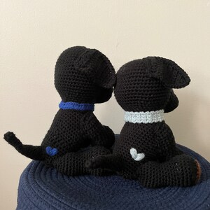 Black Lab Crochet Stuffed Amigurumi - Etsy