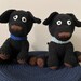 Black Lab Crochet Stuffed Amigurumi - Etsy
